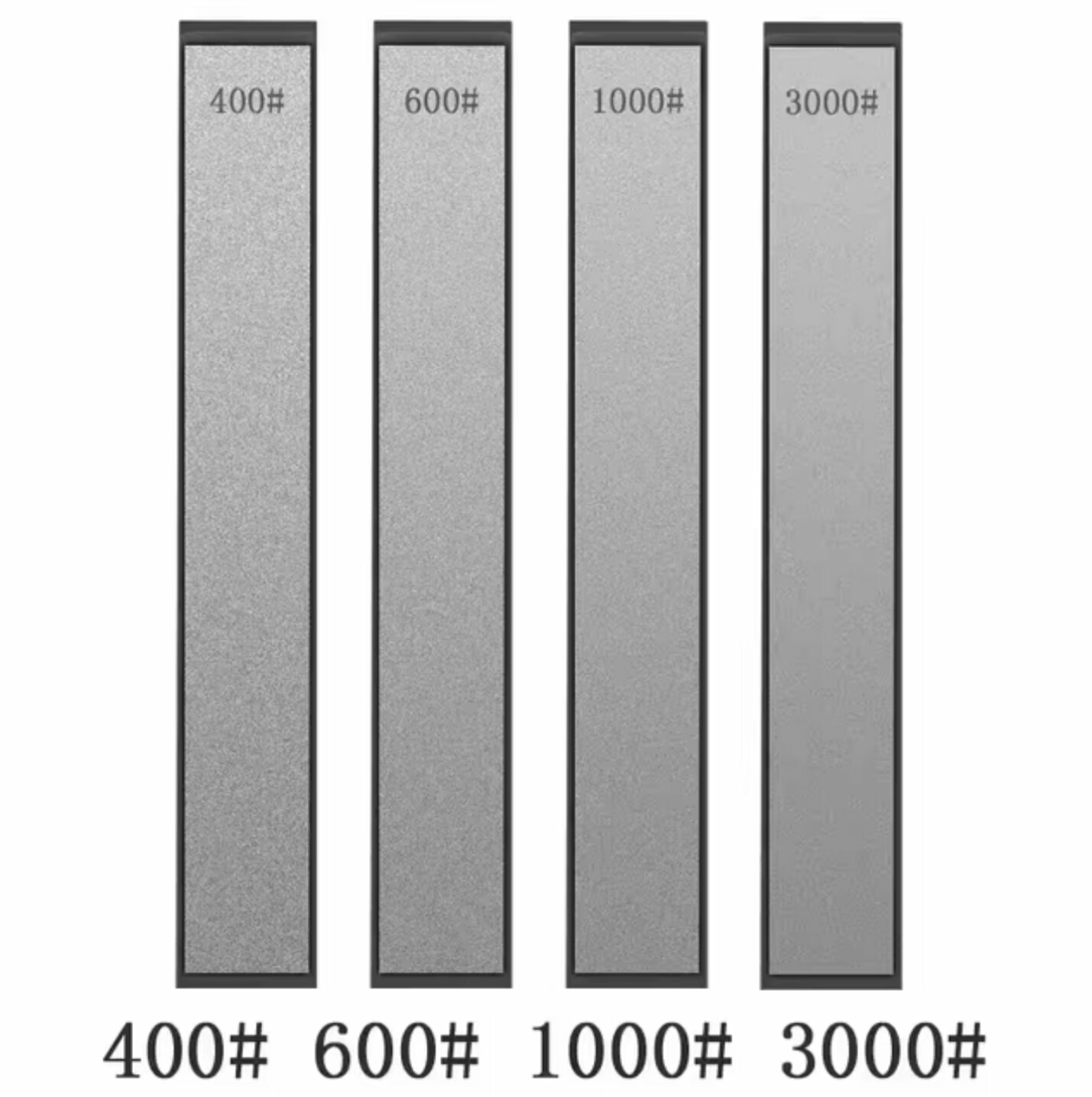 Набор из 4 алмазных брусков для заточки стандарта Apex #400, #600, #1000, #3000 грит