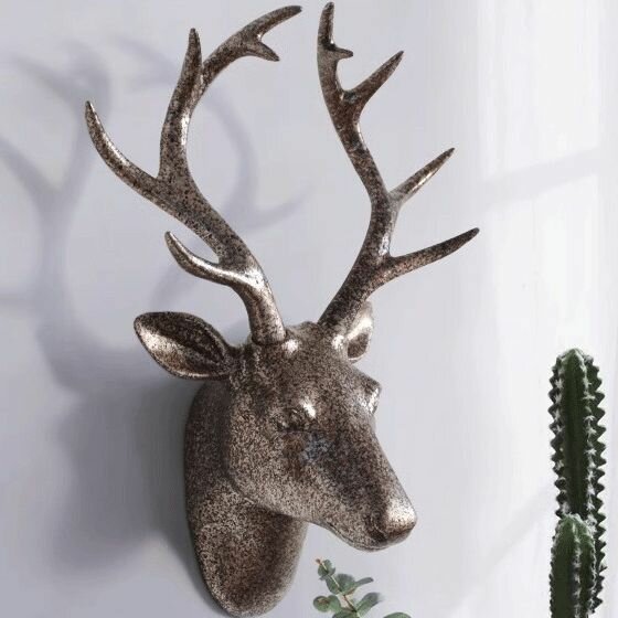Декоративная фигура на стену "Голова оленя"