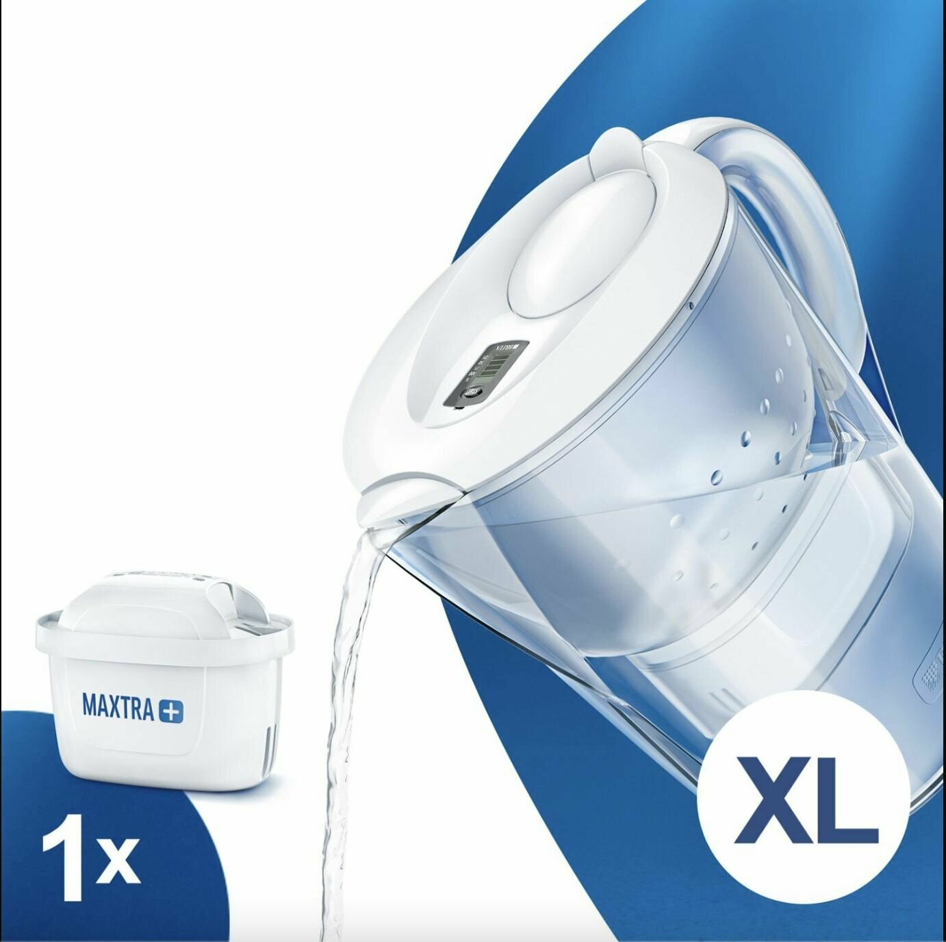 Фильтр для очистки воды BRITA Marella MEMO XL 3,5л белый +MAXTRA+ Универсальный
