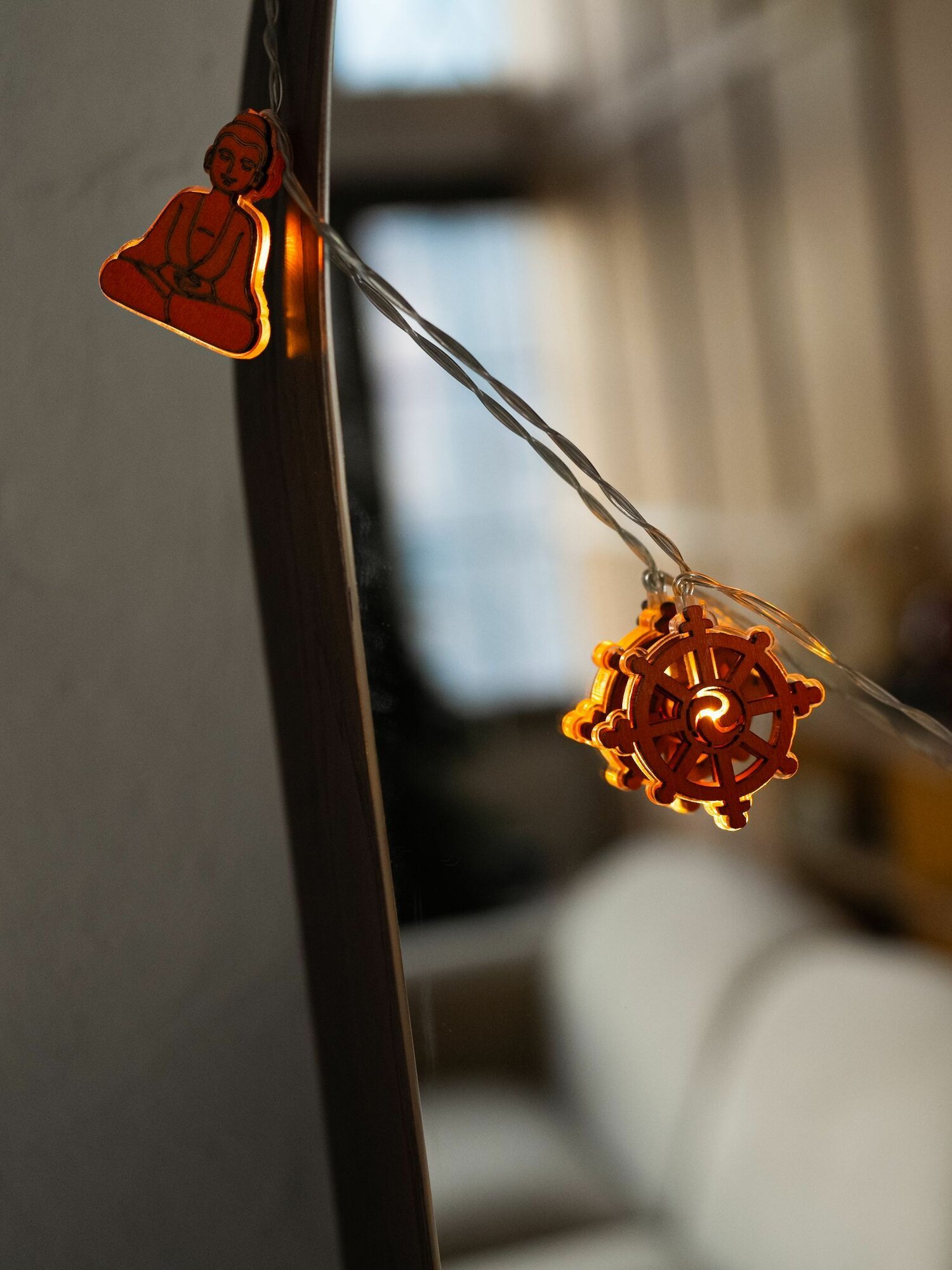 Гирлянда Буддизм, 1.5 м, 10 шт, красная