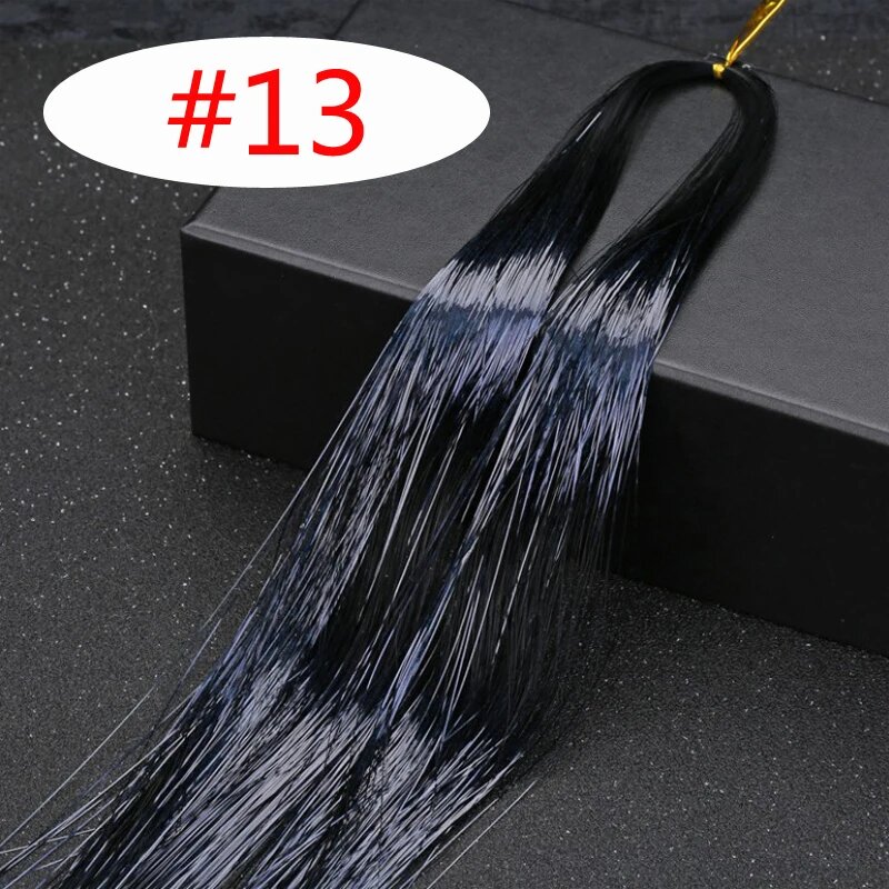 Черные нити для волос Tinsel Hair 90 см, #13