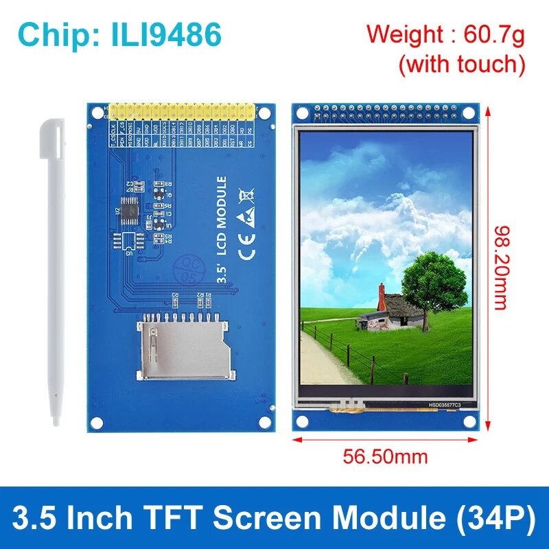 Цветной сенсорный ЖК-дисплей 2.4/2.8/3.5/4.0 дюйма для Arduino
