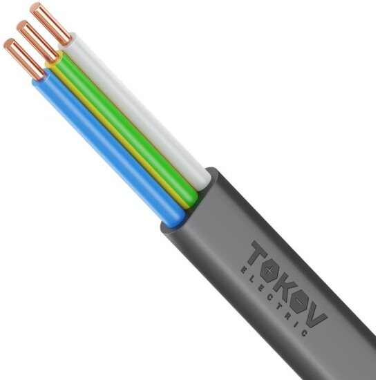 Кабель Tokov Electric , ВВГ-Пнг(А)-LS 3х2.5 ОК (N PE) 0.66кВ (уп.100м), УТ000028384