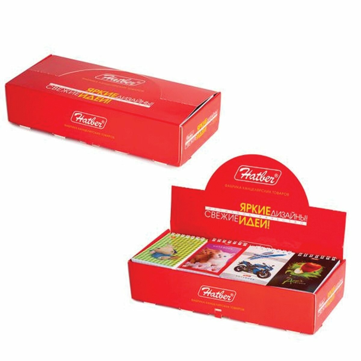 Блокнот 40л, А7 Hatber, клетка, спираль, картон мягкий, 52шт. (40Б7B1гр, B115503)