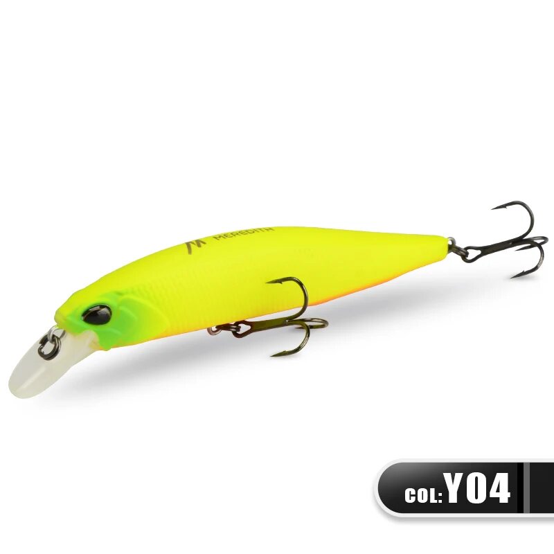 MEREDITH JERK MINNOW 100F 14г приманка для морской рыбалки Желтый, Fishing Lure Y04