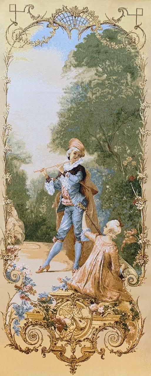 Панно гобеленовое на стену "Урок музыки", 108х50 см / Гобелен