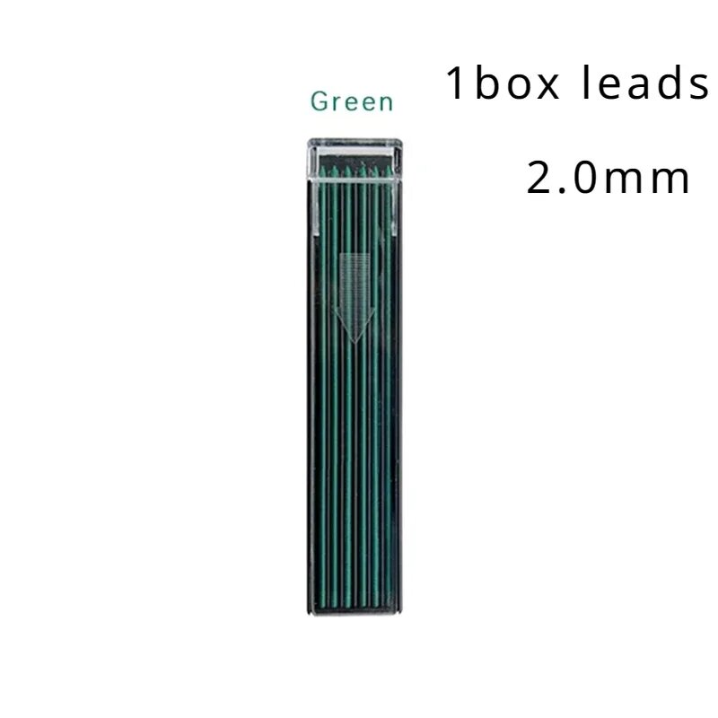 Механический карандаш MROOFUL 2,0 мм HB Зеленый, 1box green leads