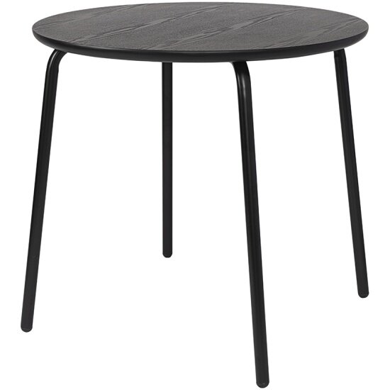 Стол обеденный Bergenson Bjorn Round, 80 см, черный (BB0000838)