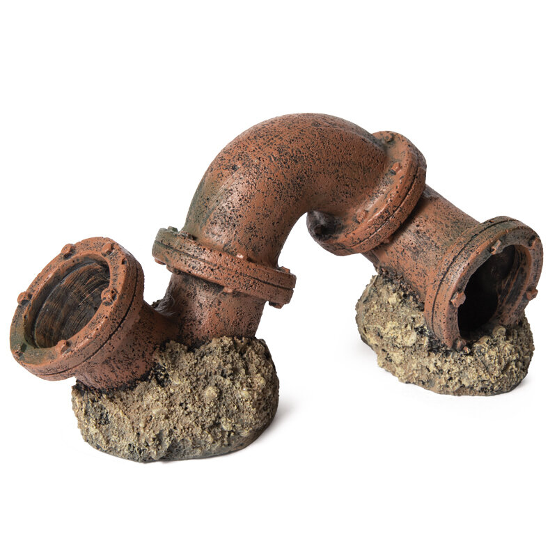 Грот "Труба изогнутая", 130*63*65мм, серия "Стимпанк", Laguna AQUA