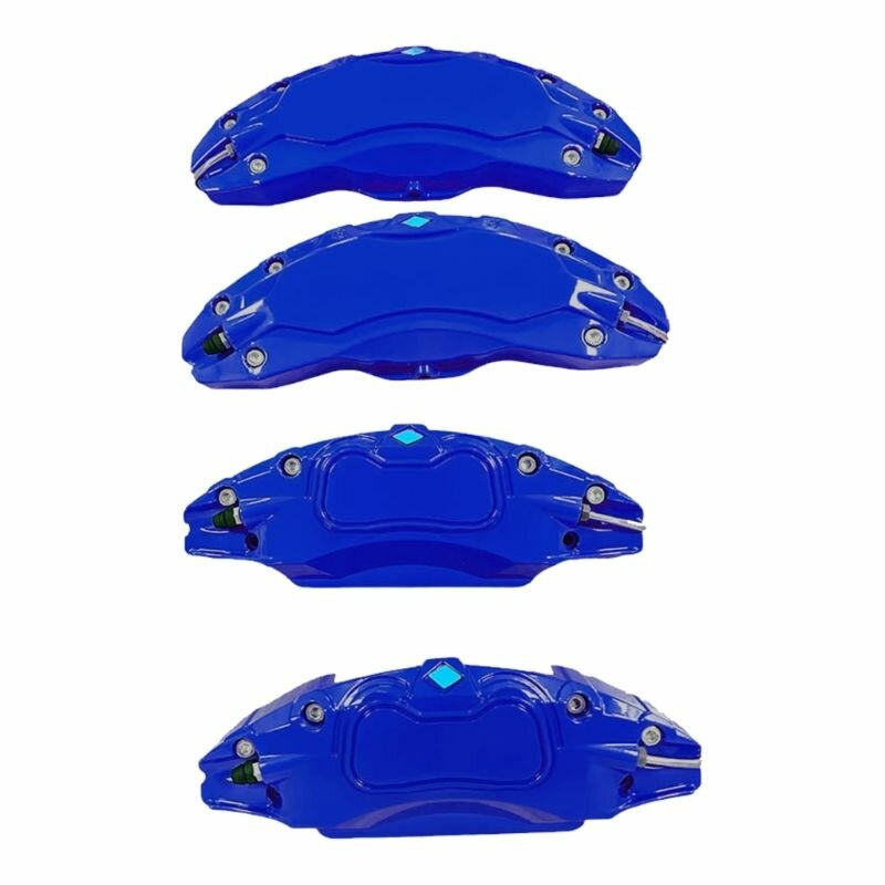 Алюминиевые крышки суппортов для передних и задних тормозов 3 2025, легкая установка, Темно-синий
