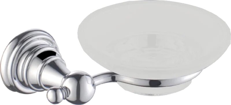 Мыльница Sapho Diamond 1317-02 настенная, стеклянная, круглая, хром