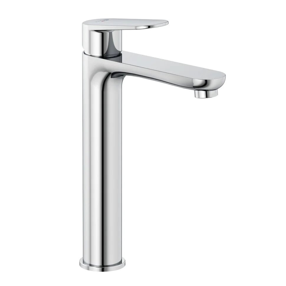 Смеситель для раковины Kludi X1 322980575 хром, глянцевый, кран для ванной в раковину, рычажный, с керамическим картриджем