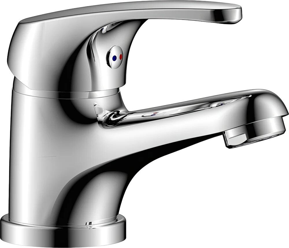 Смеситель для раковины Olive'S Avila 02100AV хром, глянцевый, кран для ванной в раковину, из латуни, рычажный, с керамическим картриджем