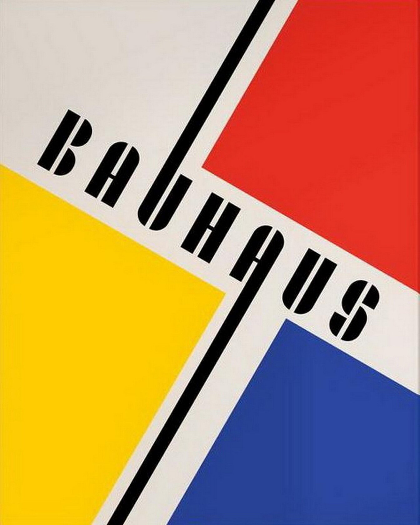 Плакат, постер баухаус (Bauhaus) на холсте, размер 30х42см