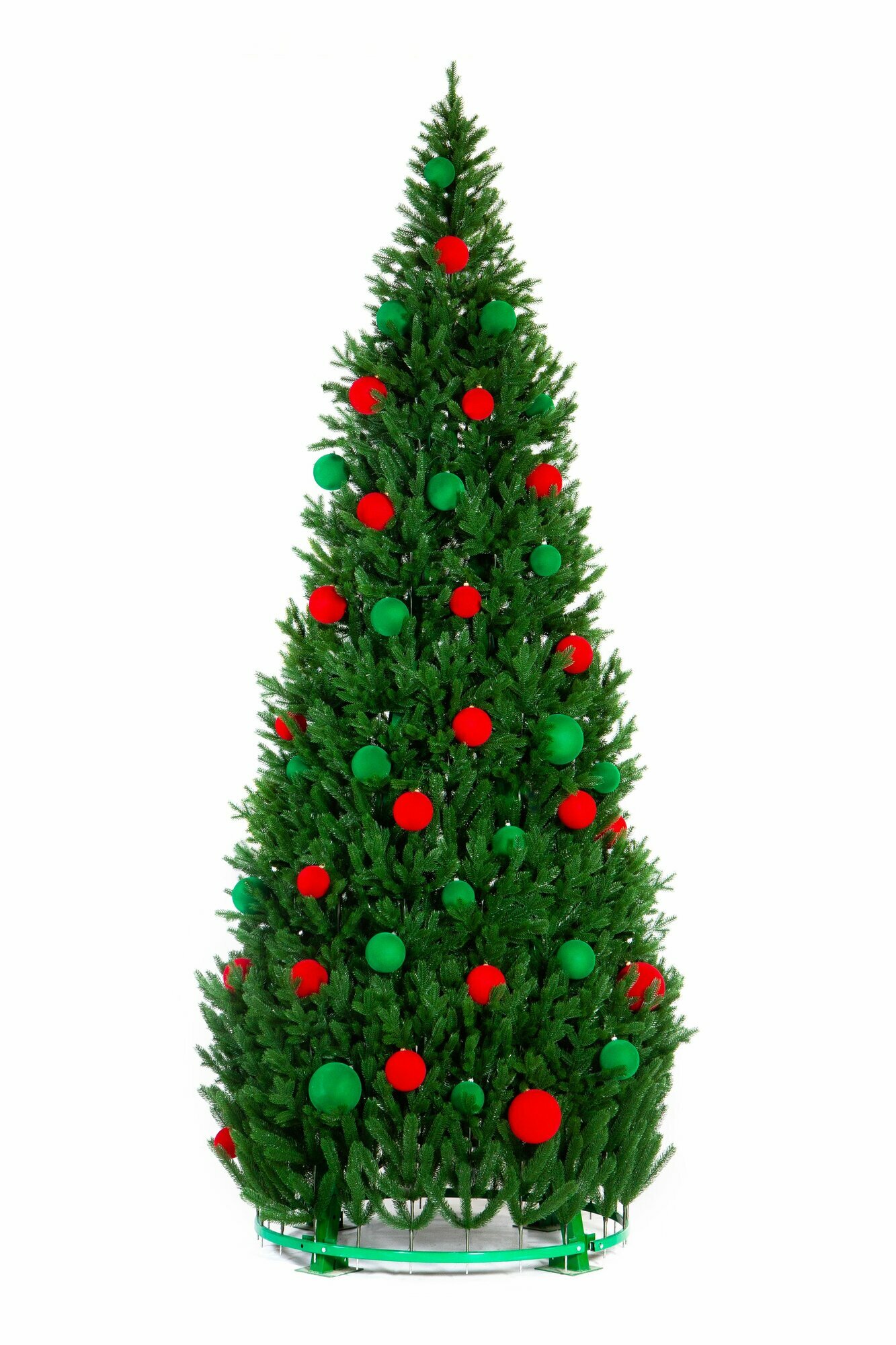 Елка искусственная уличная 4м, Литая, Северное Сияние каркасная, Crystal Trees