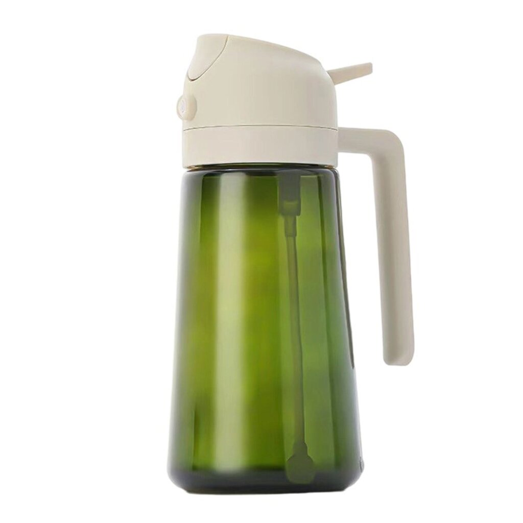 Стеклянный распылитель масла 470мл, двойной распылитель, защита от протекания, кухонная утварь