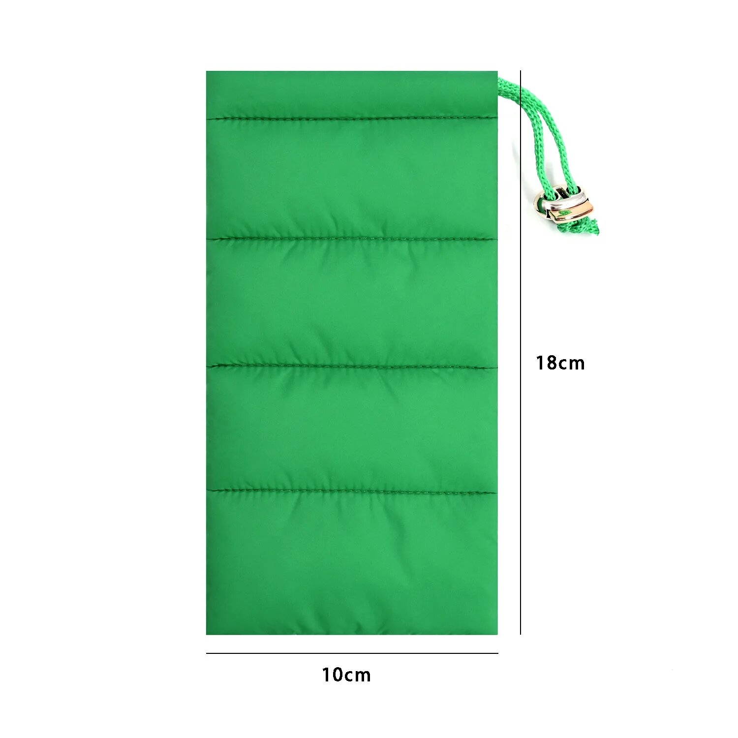 Чехол для очков для близорукости, мягкий чехол для очков на шнурке, сумка для хранения солнцезащитных очков, портативный пуховый хлопковый держатель для очков для рюкзака-кошелька Зеленый, Green