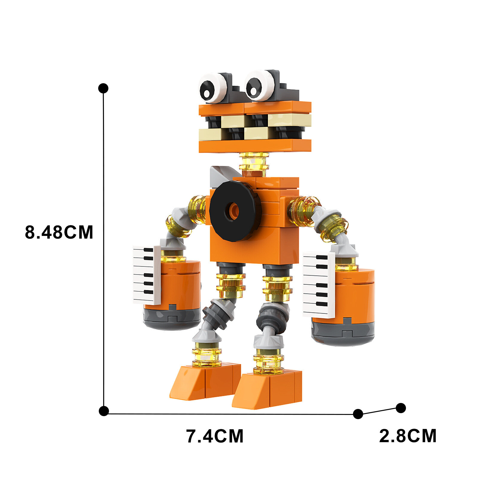 Игрушки-строительные блоки MOC Monster Chorus совместимы с креативными украшениями и подарками LEGO. Дропшиппинг. Эксклюзивно для трансграничных поставок.