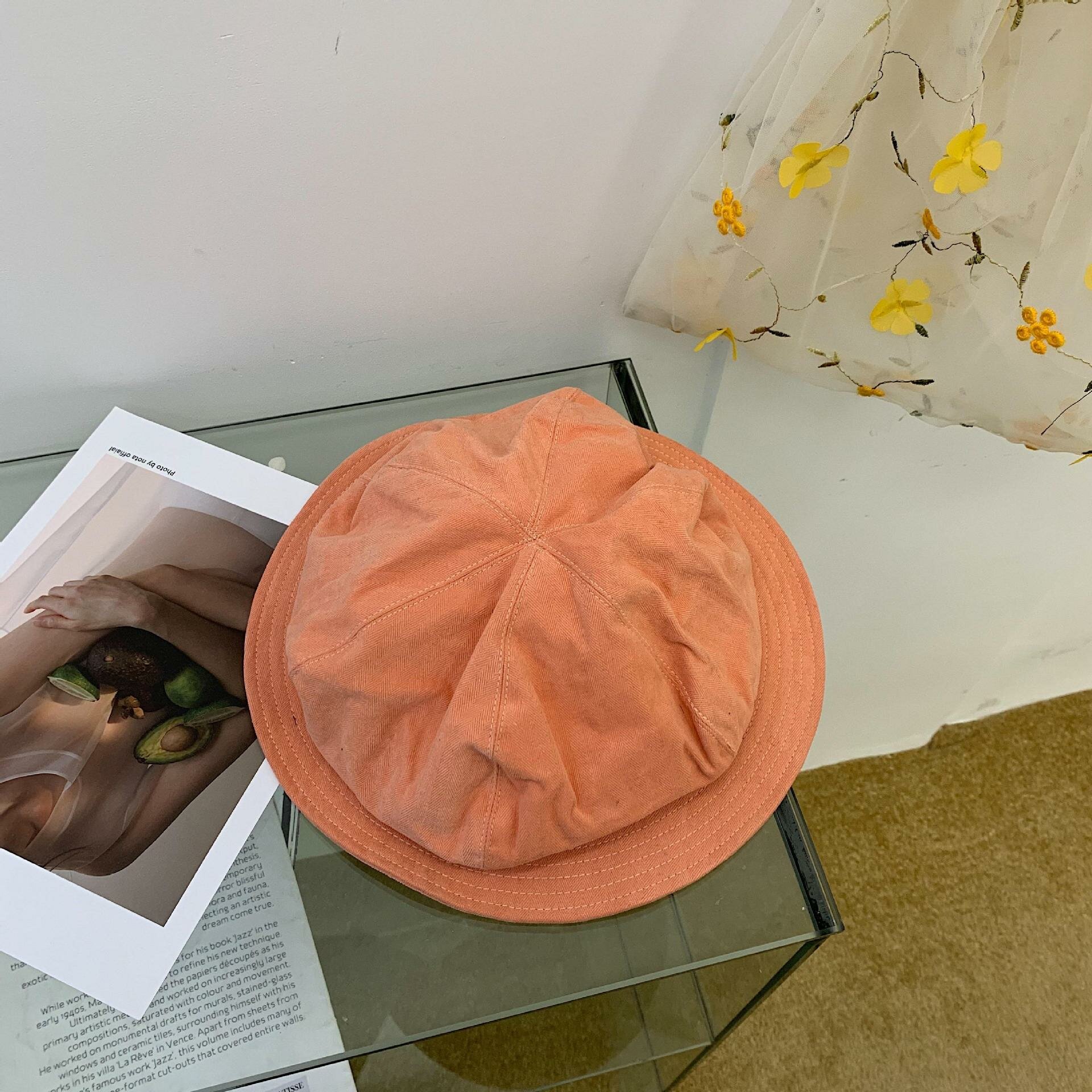 Японская нишевая индивидуальная маленькая рыбацкая шляпа, женская корейская стильная шляпа с облаком в стиле интернет-знаменитости, универсальная шляпа с солнцезащитным козырьком и трендом