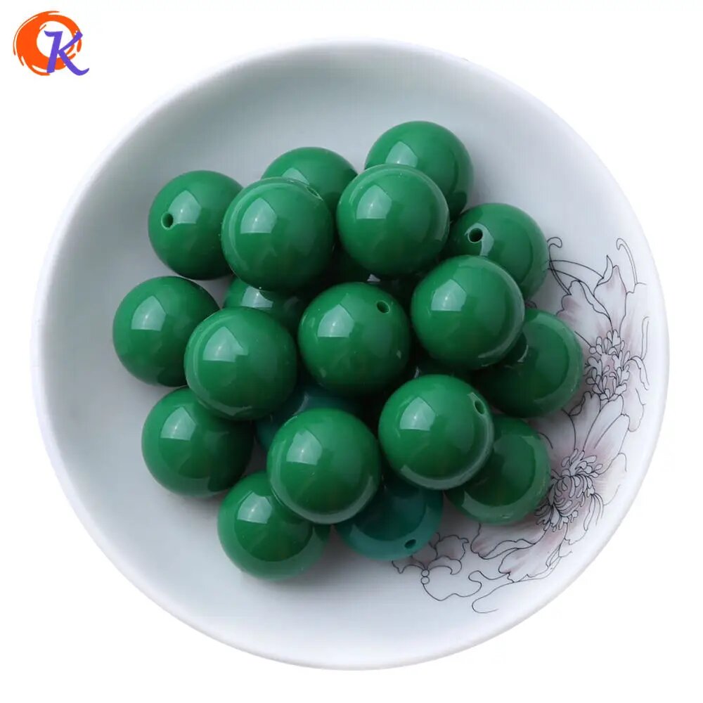 Акриловые бусины Cordial Design 6-20 мм, 100 шт. Изумрудный, 14MM 300PCS, S39 Deep Green