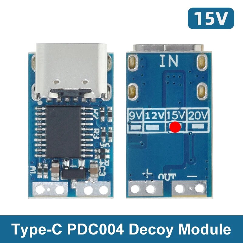 PDC004 Type-C регулятор напряжения 15V, 3шт