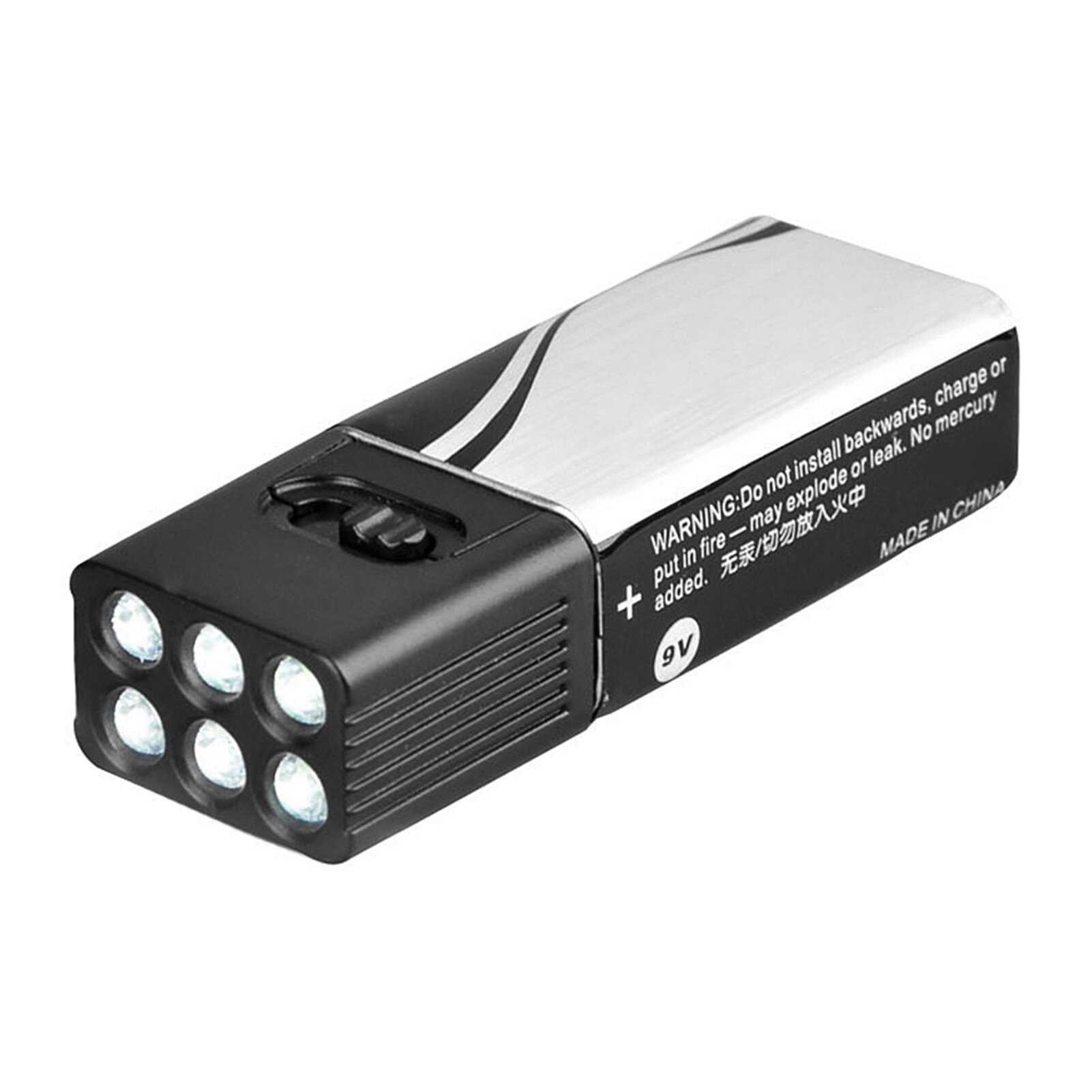 9 -вольт светодиодной фонариковой фонарик -факела Camping Lamp Компактный размер Ultra Bright