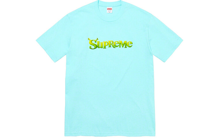 Майка Supreme, размер М, светло-голубой
