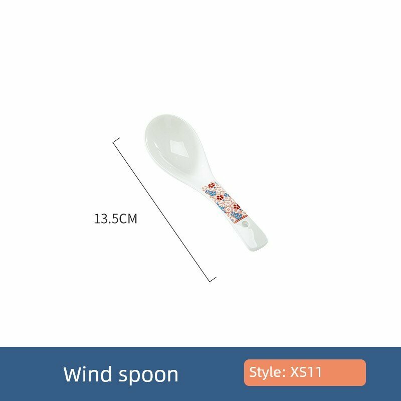 Керамическая ложка для супа с длинной ручкой, большая бытовая ложка для супа, кухонная утварь, столовая ложка, ложка