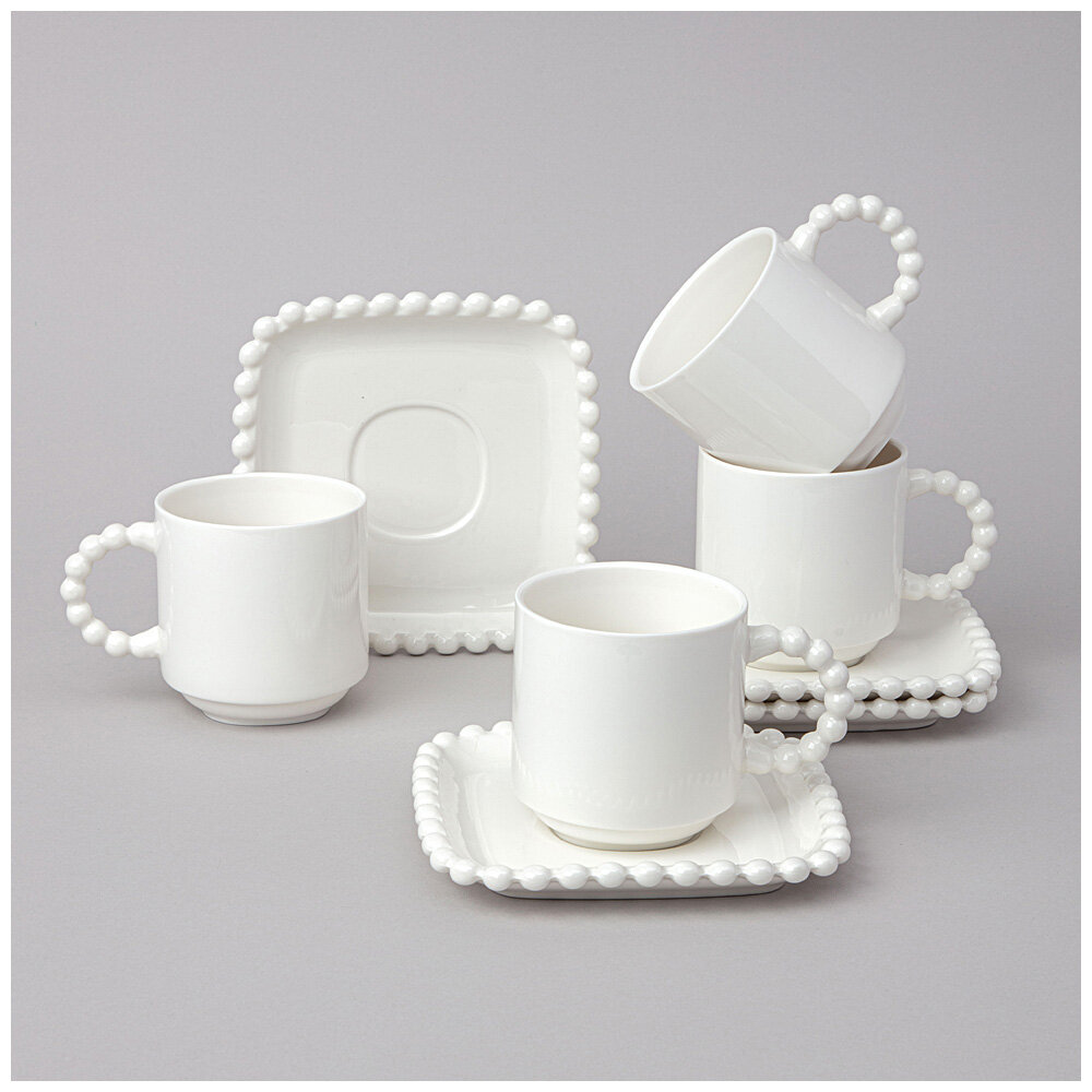 Чайный набор lefard pearl на 4 пер. 8 пр. 7,5*10,5*8 см 220 мл KSG-761-115