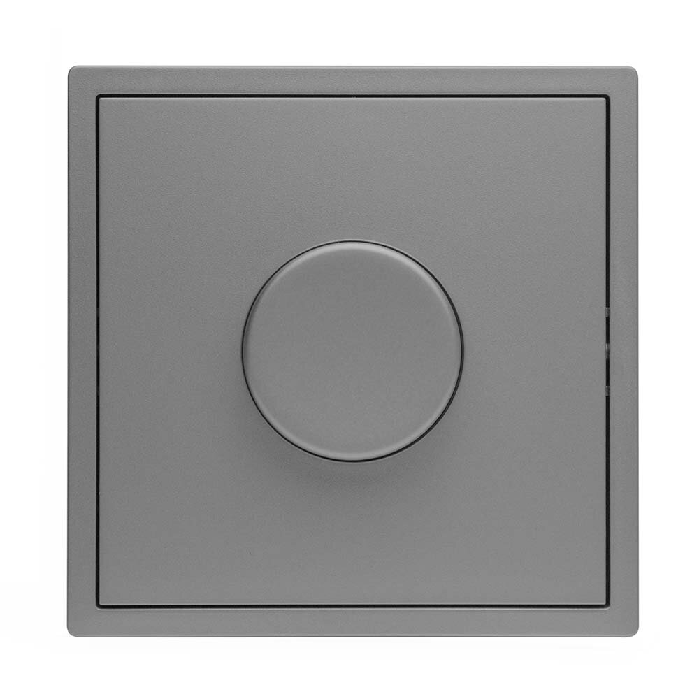 Светорегулятор (диммер) Vell, поворотный, 250 В, встраиваемый, IP20, серый {GY-1D-Grand}