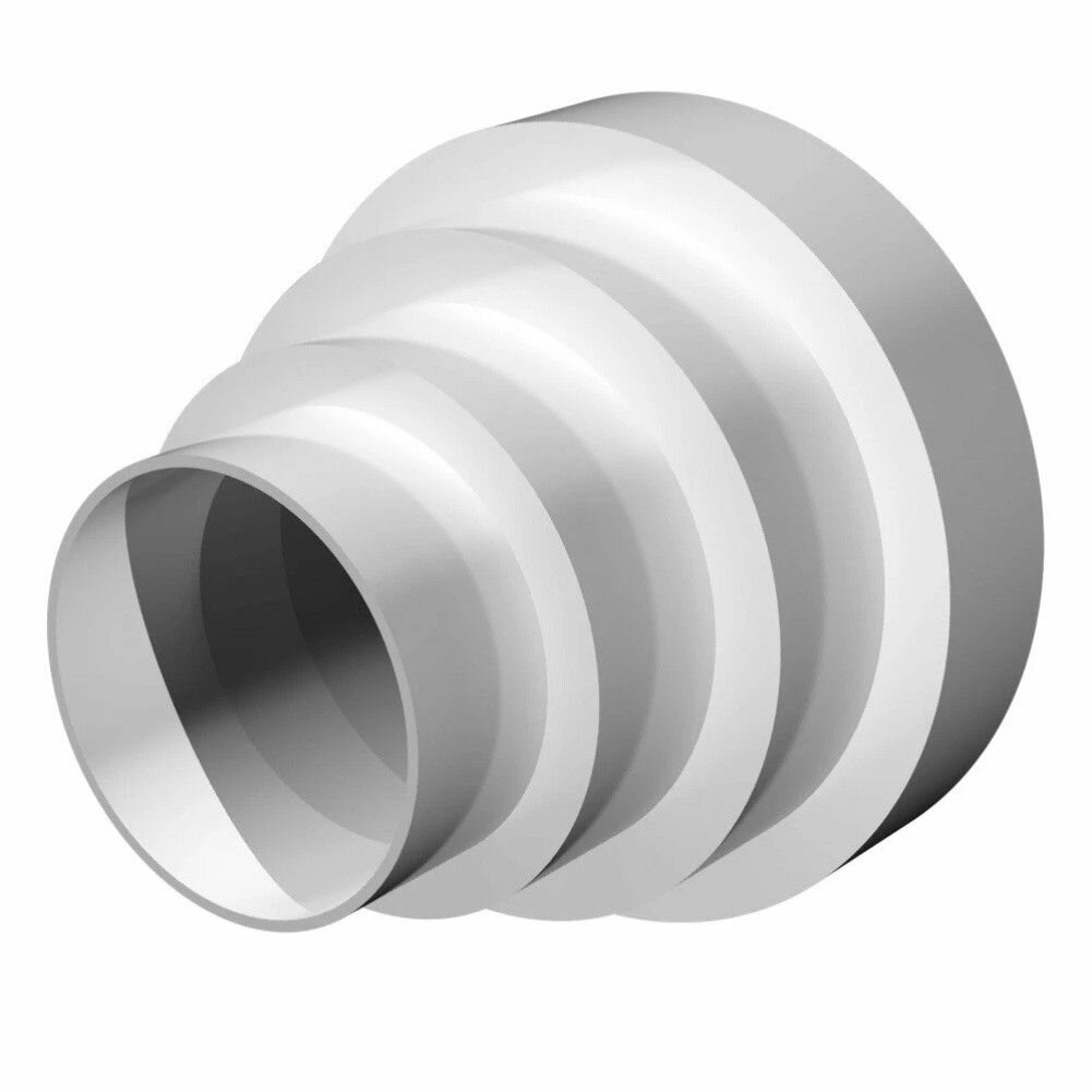 Редуктор воздуховода, вытяжной вентилятор, соединитель трубы 80 мм, 100 мм, 120 мм, 125 мм, 150 мм