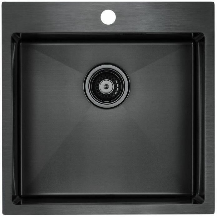 Кухонная мойка Paulmark VELTEN 51 (VELTEN) PM905151-GM вороненая сталь Нержавеющая сталь