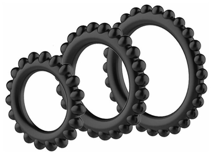 Набор из 3 эрекционных колец Sex Expert