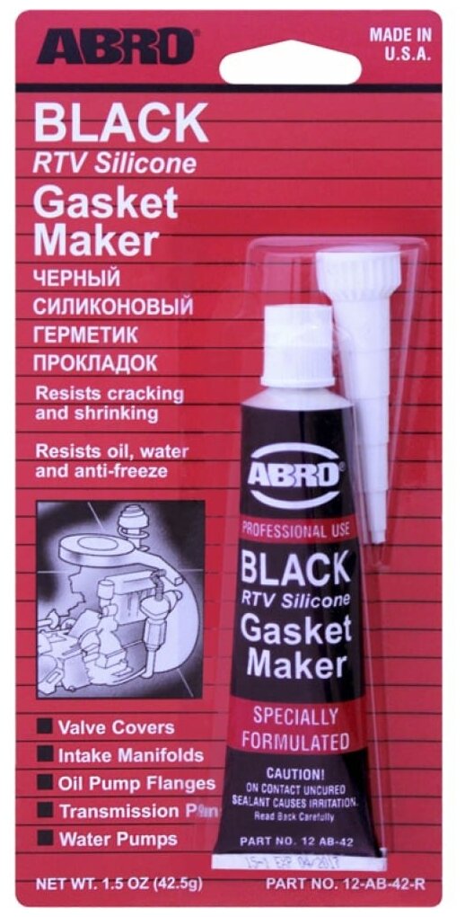 Силиконовый герметик ABRO 12-AB-42.5