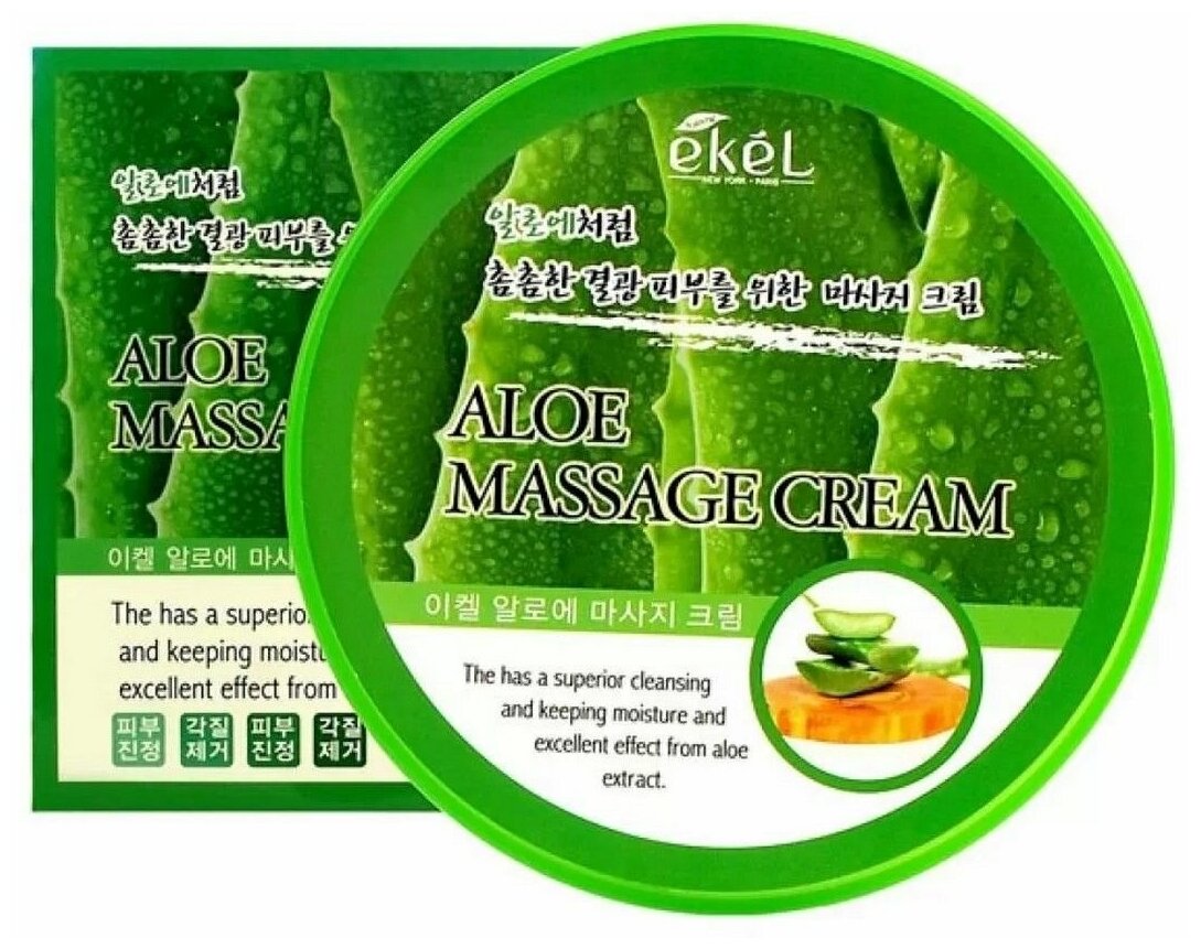 Ekel Массажный крем с экстрактом алоэ, 300 мл