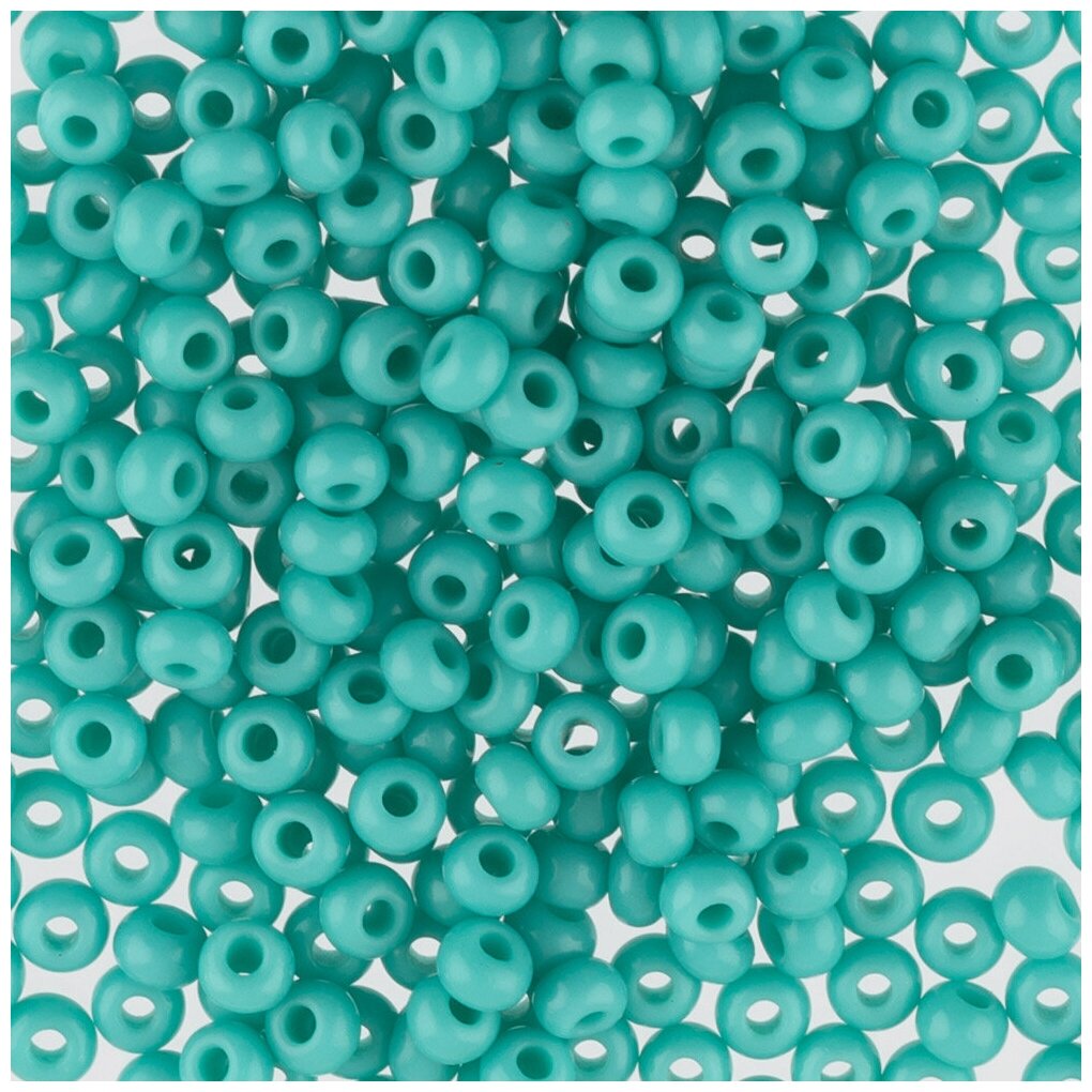 Бисер для рукоделия 50 г Чехия Gamma круглый 2 10/0 2.3 мм B124 бирюзовый (63130)