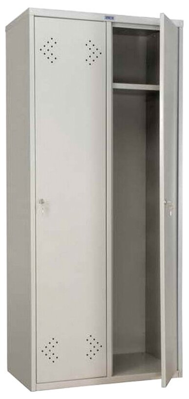 Шкаф для раздевалок Практик LS (LE) - 21-80, 1830*800*500, 2 секции