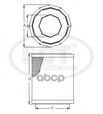 Воздушный Фильтр Citroen Jumper/Fiat Ducato/Peugeot Boxer 2.2D-3.0D 06-/11- SCT арт. sb2274