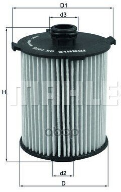Фильтр масляный Mahle/Knecht арт. OX1075D