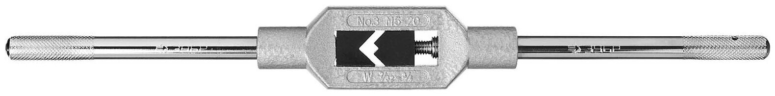 ЗУБР М5-М20, метчикодержатель №3, с регулируемыми вкладышами