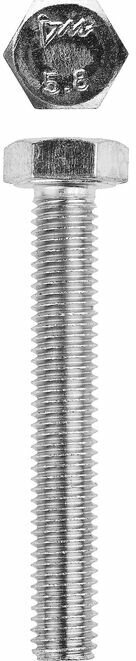 Болт ГОСТ 7798-70, M10 x 20 мм, 5 кг, кл. пр. 5.8, оцинкованный, ЗУБР 303080-10-020
