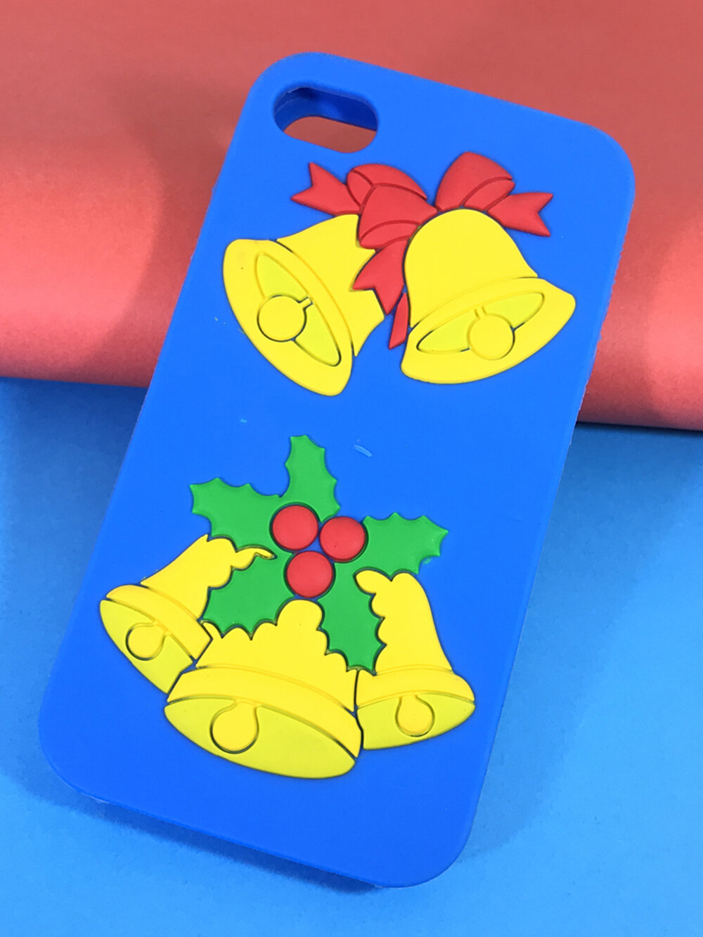Чехол MF для iPhone 4/4s Накладка для ребенка противоударная резиновая с мультяшным прикольным персонажем Колокольчик