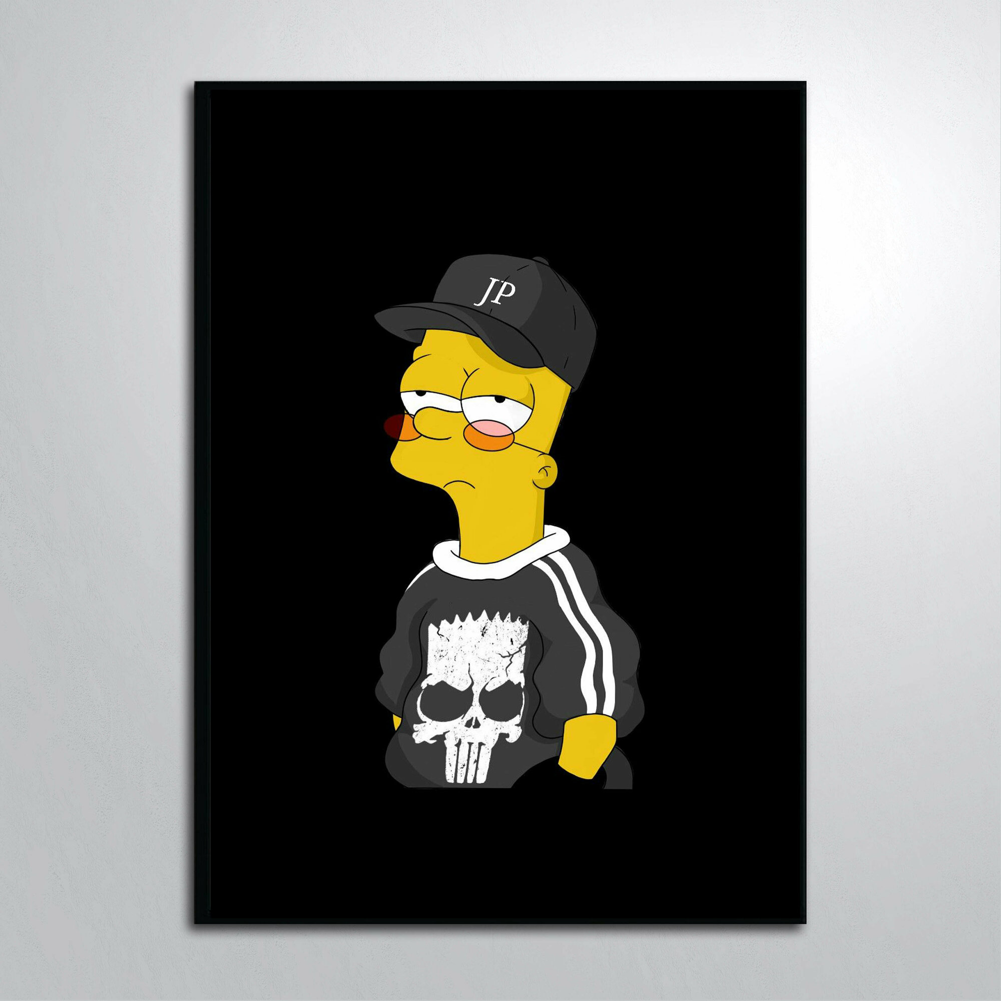 Постер без рамы/Симпсоны Барт Каратель The Simpsons (А2/420х594)