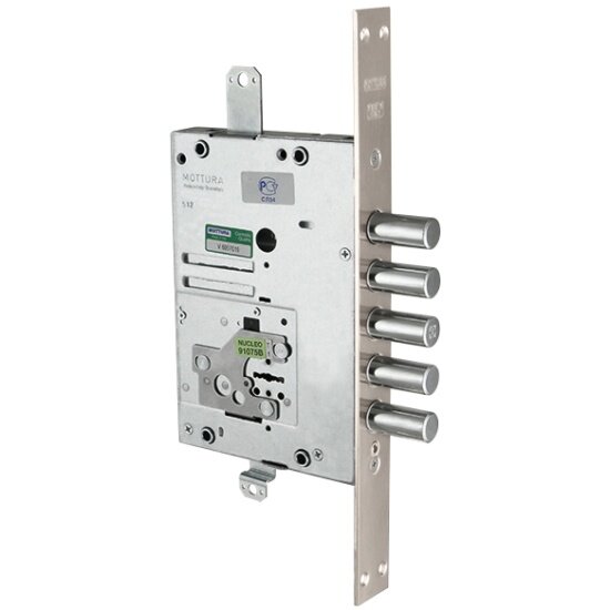 Замок врезной сувальдный Mottura 52. J525M-D MyKey (правый), ключ 60 мм