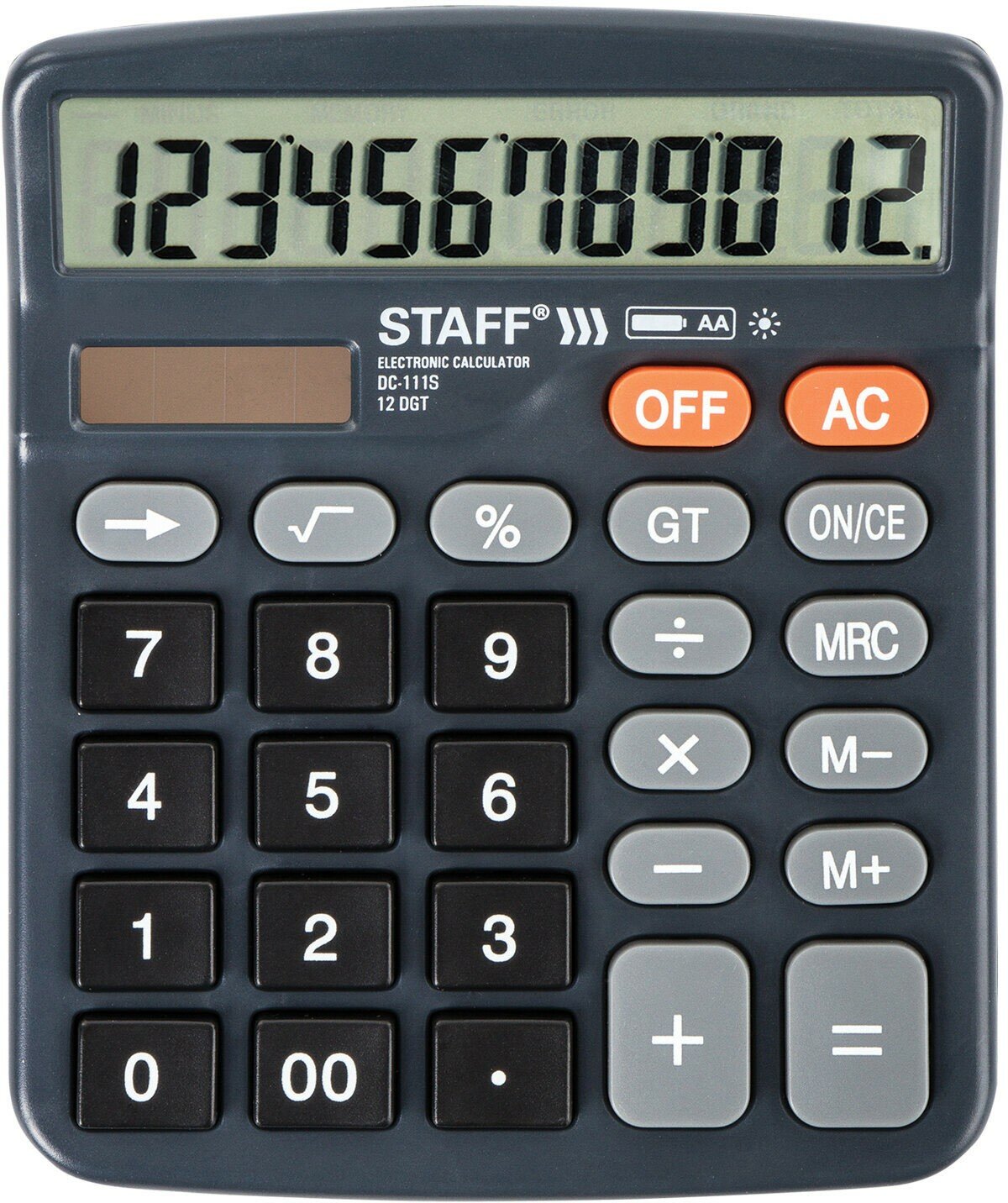 Калькулятор настольный (12 разрядов) (DC-111S (250428)