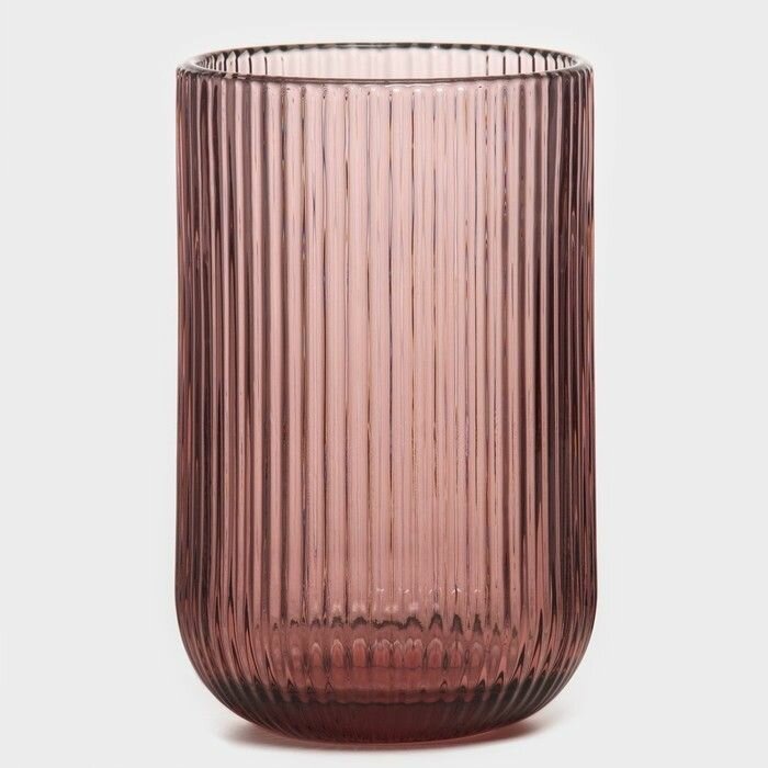 Стакан стеклянный Magistro Грани , 400 мл, 8 13 см, цвет сиреневый