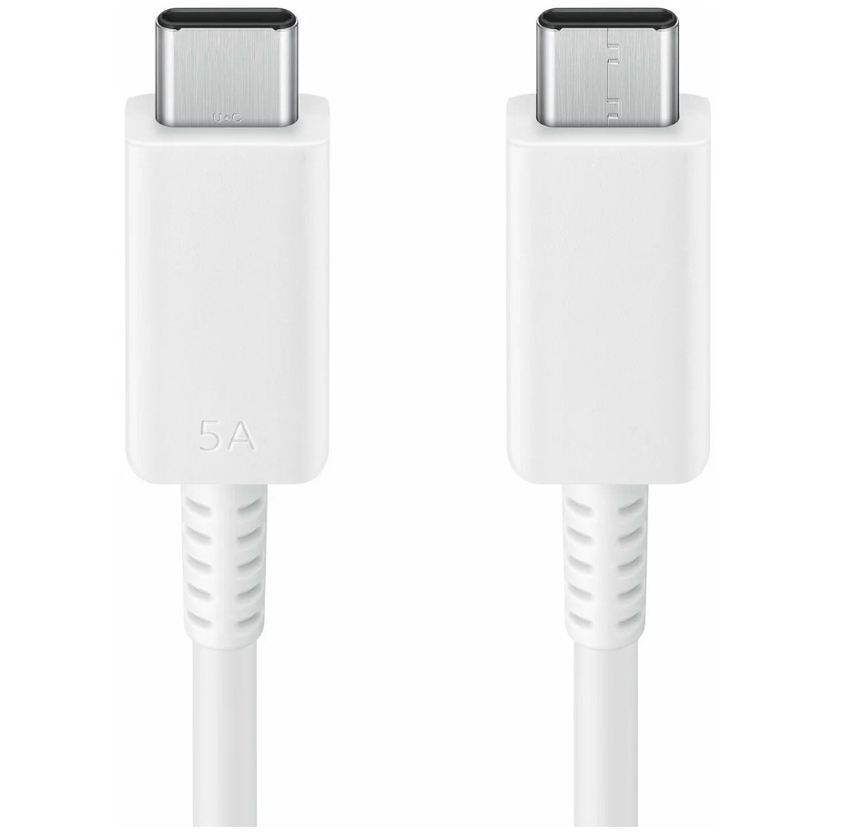 Кабель для Samsung USB Type-C- USB Type-C 5A/1м. Белый