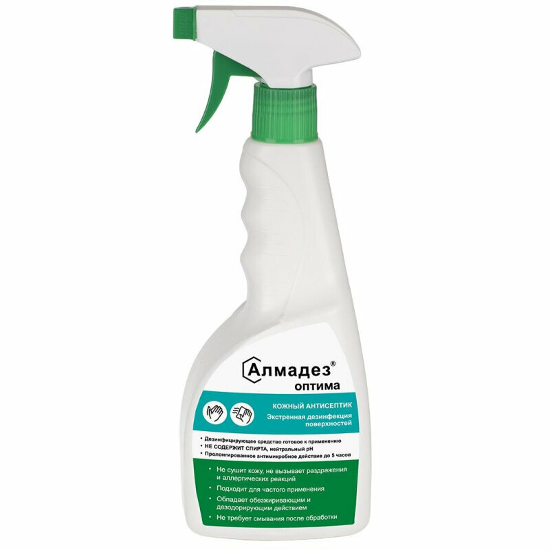Антисептик кожный Алмадез-Оптима, на водной основе, 500 мл (триггер), 1907490