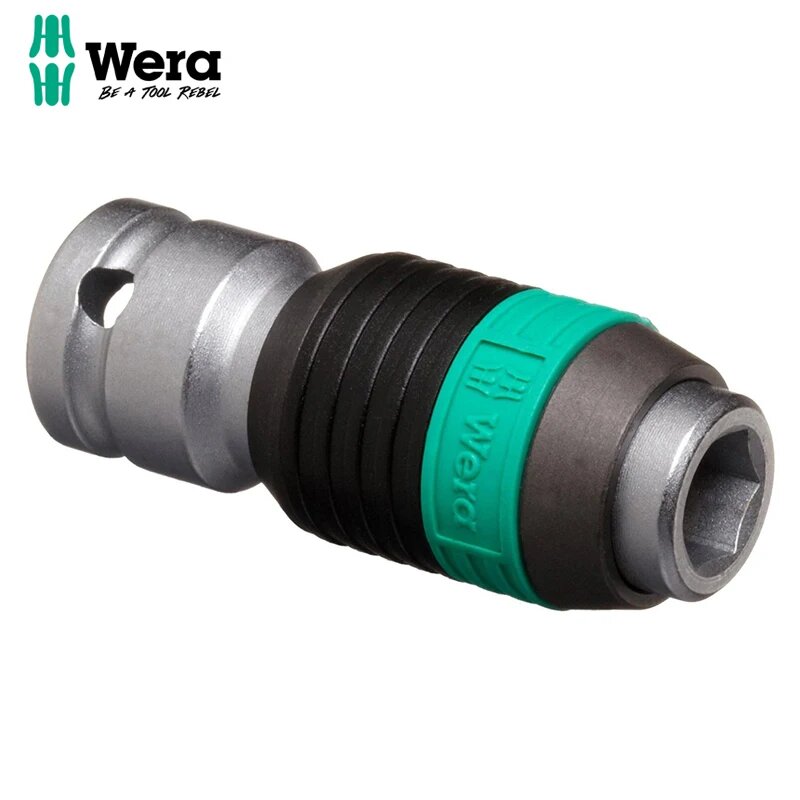 WERA 05003529001 Переходник Zyklop 8784 A1, шестигранный привод, головка 1/4 дюйма x 37 мм, с быстросъемным патроном