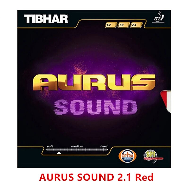 TIBHAR AURUS / AURUS SOUND Мягкая резина для настольного тенниса Красный, AURUS SOUND Red